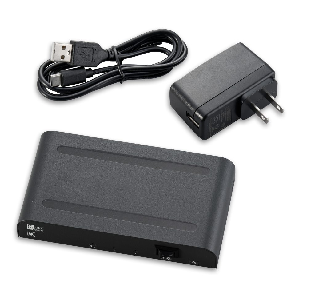 8K対応 1入力2出力HDMI分配器 RS-HDSP2-8K｜ラトックシステム公式サイト